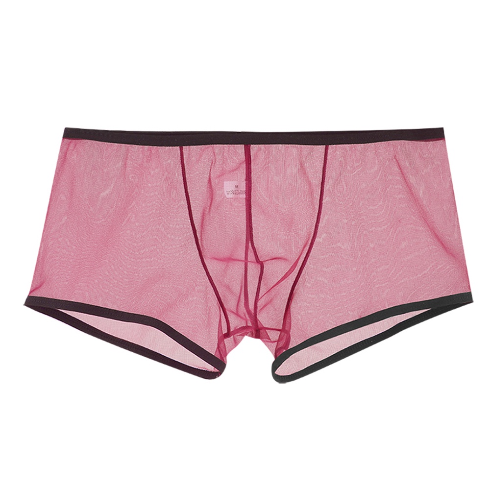 Jual Sexy Men Transparent Panties Man See Through Underwear Sheer Boxer ...