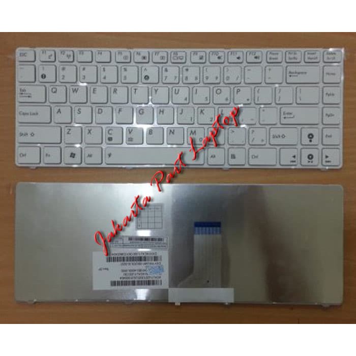 Jual Keyboard Asus A43 A43E A43U A43SJ K43 X43U A44H A42 PUTIH WHITE ...