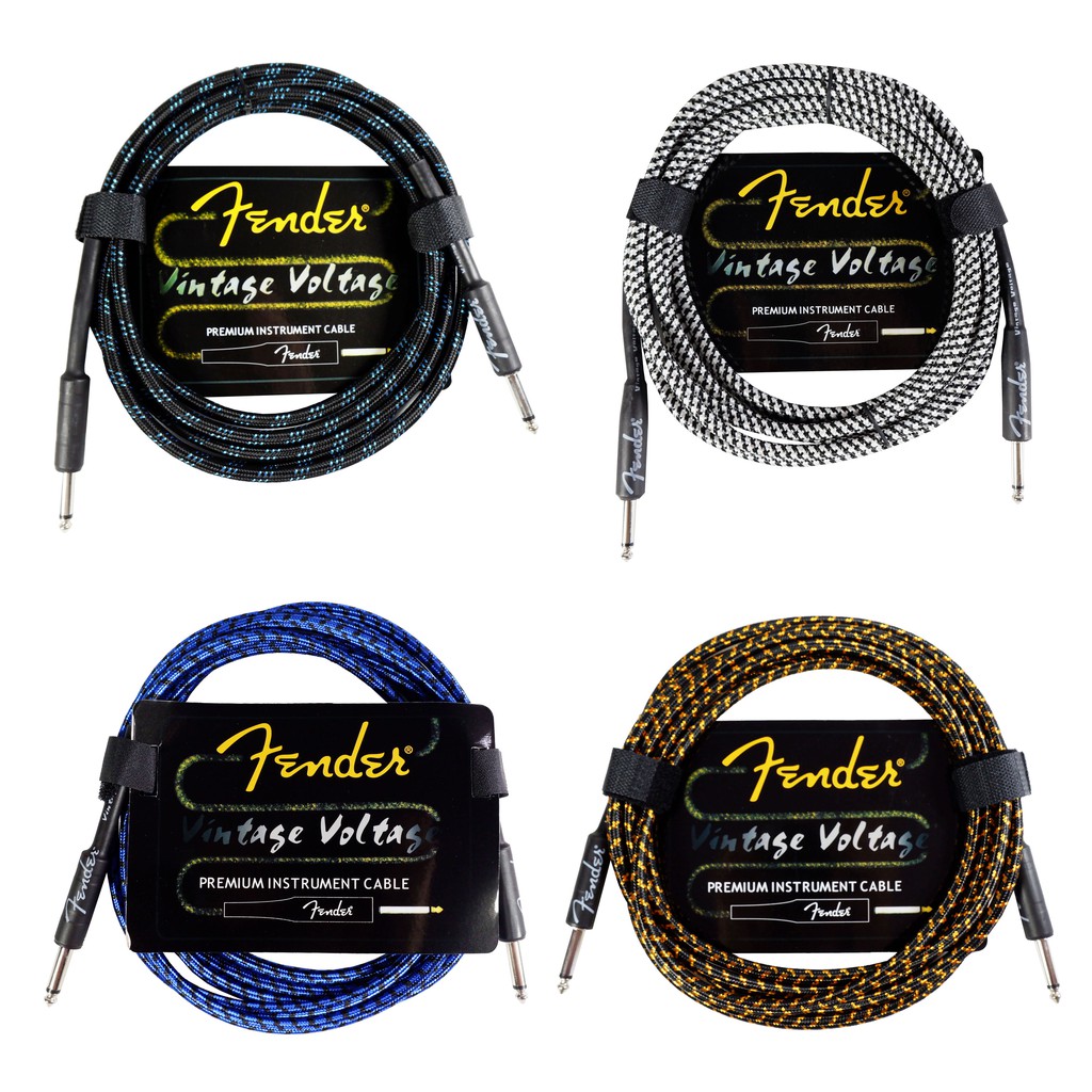 Jual Kabel Jack Fender 3 Meter Vintage Voltage Gitar Dan Bass FCL-03 ...