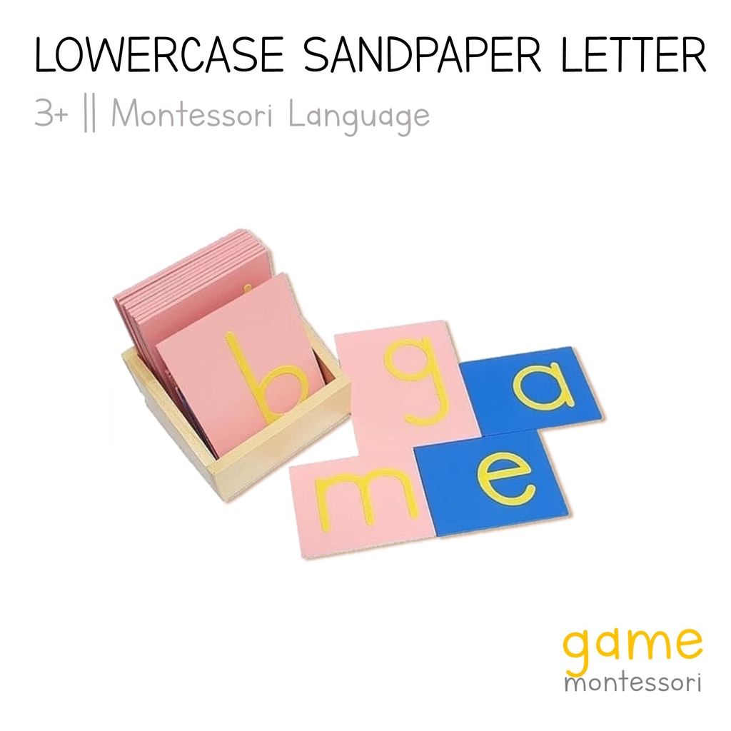 Jual Game Montessori Sandpaper Letter Lowercase | Shopee Indonesia