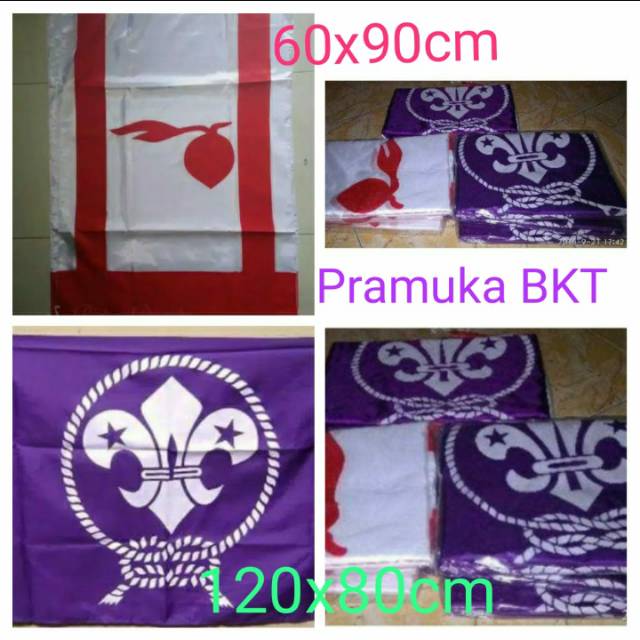 Jual Bendera pandu / tunas bijian Bendera wosm Pramuka / Tunas Pramuka ...