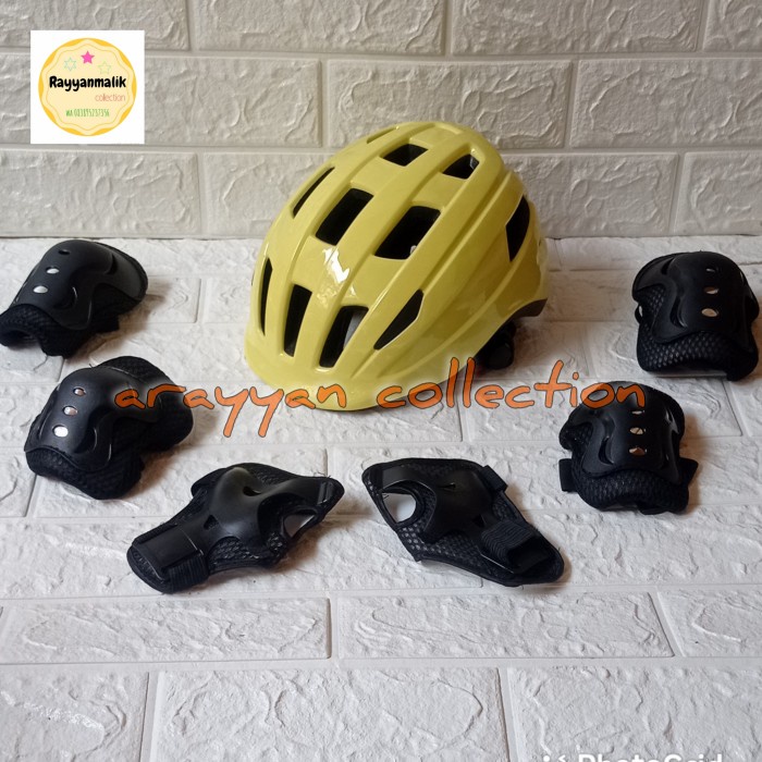 Jual helm sepeda/sepatu roda anak adjustable import - Kuning | Shopee ...