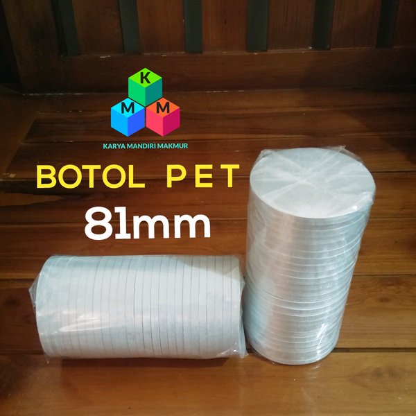 Jual SEGEL ALUMINIUM ATAU ALU CAP SEAL DIAMETER 81mm INDUKSI BOTOL PET ...