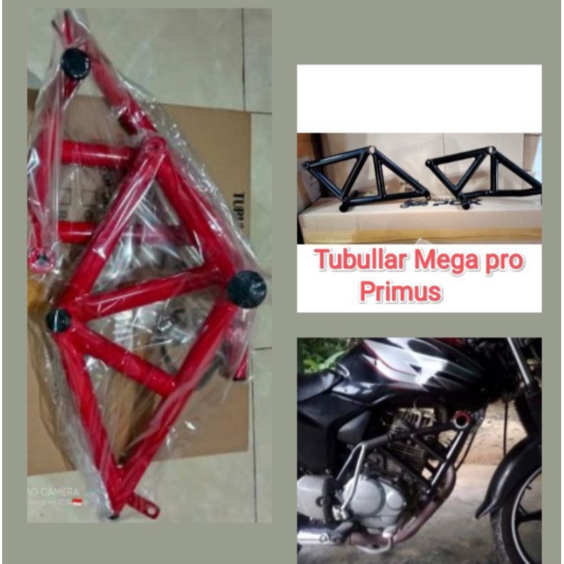 Jual crashbar/tubullar Honda Mega Pro primus | Shopee Indonesia