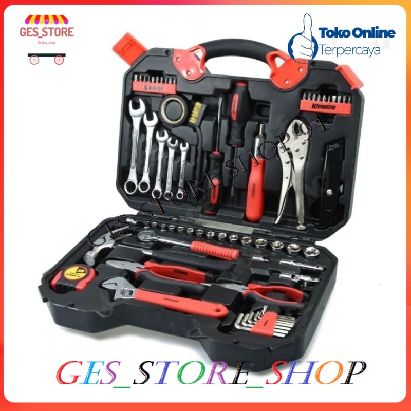 Jual Ace Krisbow ToolSet Perkakas Mekanik 63 Pcs | Shopee Indonesia