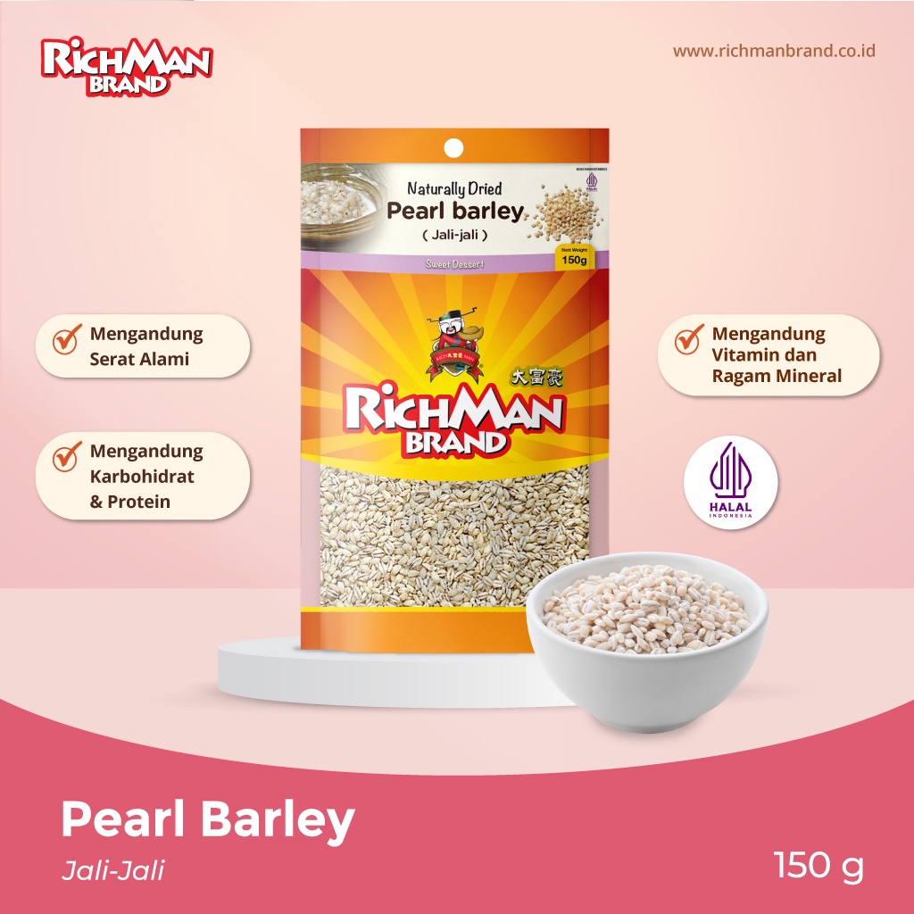 Jual RichMan Brand Pearl Barley ( Jali-Jali ) 150 gr | Shopee Indonesia