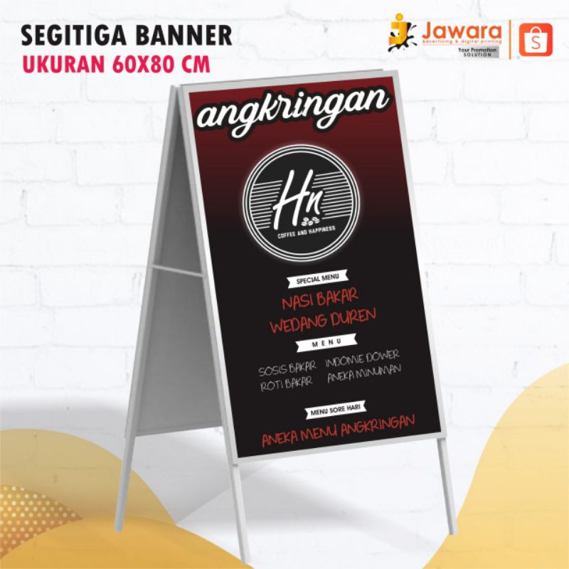 Jual Standing Banner Besi/Banner Segitiga/ segitiga galvalum PONOROGO ...