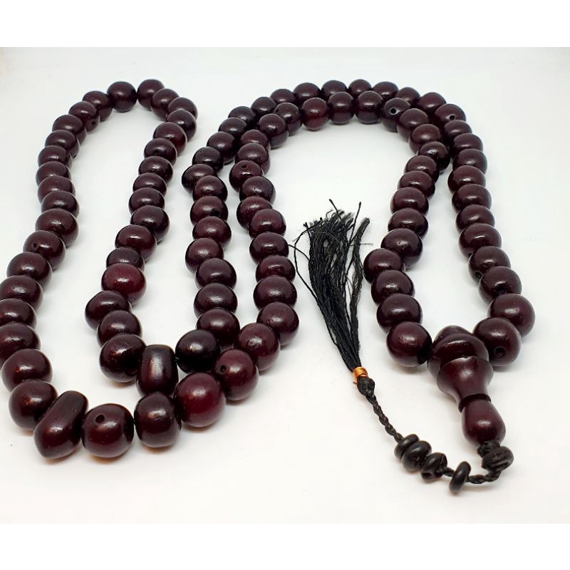 Jual Tasbe tasbih tasbeh muslim 99 biji buah jawa | Shopee Indonesia
