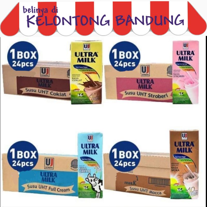 Jual Susu Ultra 250 ml per dus / box / karton | Shopee Indonesia