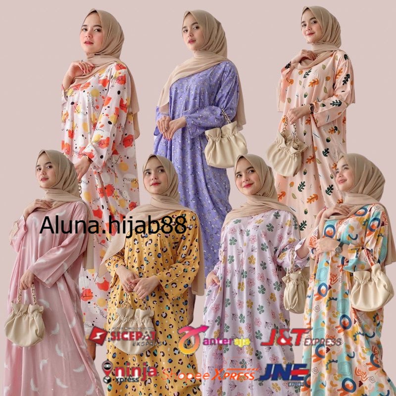 Jual Daster long lengan panjang LD 120 PB 130 bawah mata kaki, daster ...