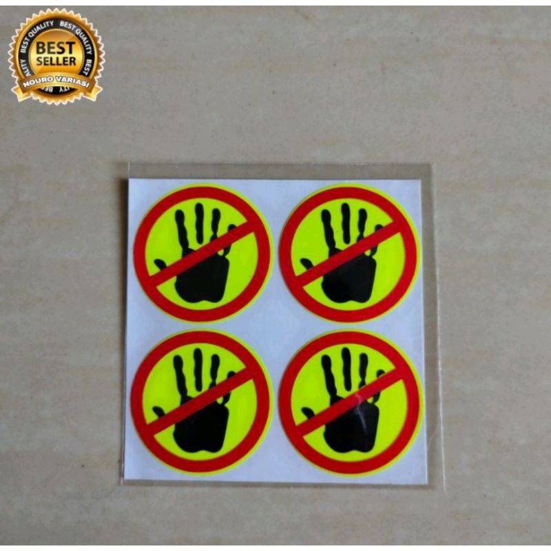 Jual stiker cutting sticker timbul KAKI TANGAN KAMERA DONT TOUCH KAMERA ...