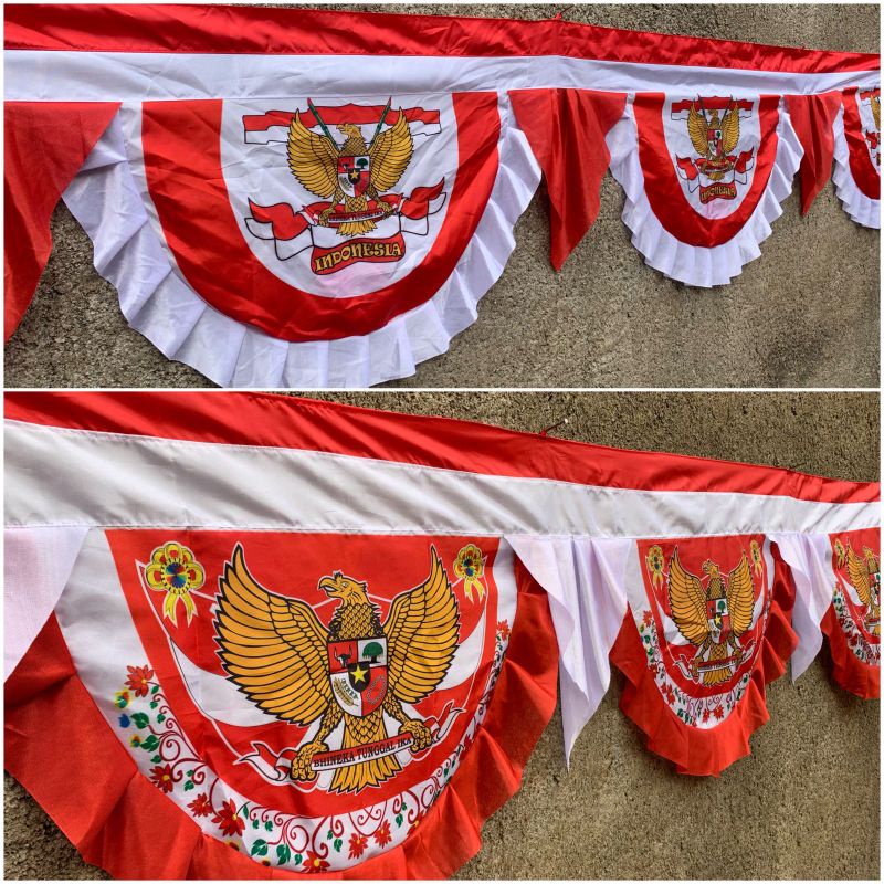 Jual Bendera Gapura - Bendera Background Merah Putih -Bendera Backdrop ...