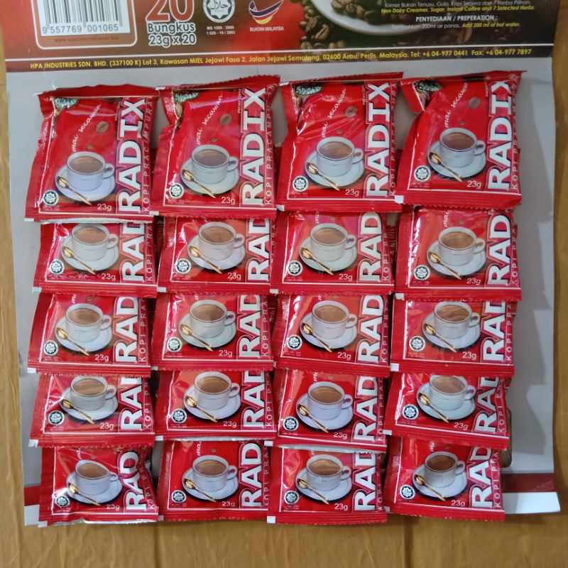 Jual Kopi Radix Malaysia (RENTENGAN) | Shopee Indonesia