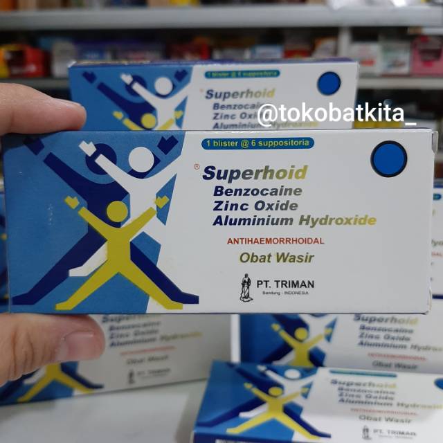 Jual [ECER/1BOX] SUPERHOID / OBAT WASIR AMBEIEN DALAM LUAR / DIMASUKAN ...