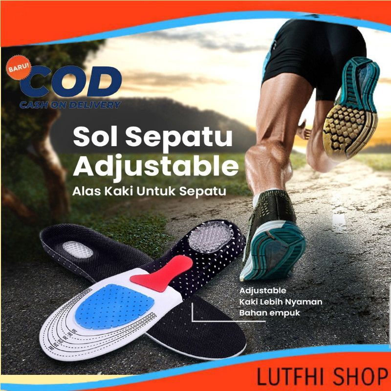 Jual Sol Alas Kaki Sepatu Empuk Insole Gel Sepatu Shoes Pad Shock ...