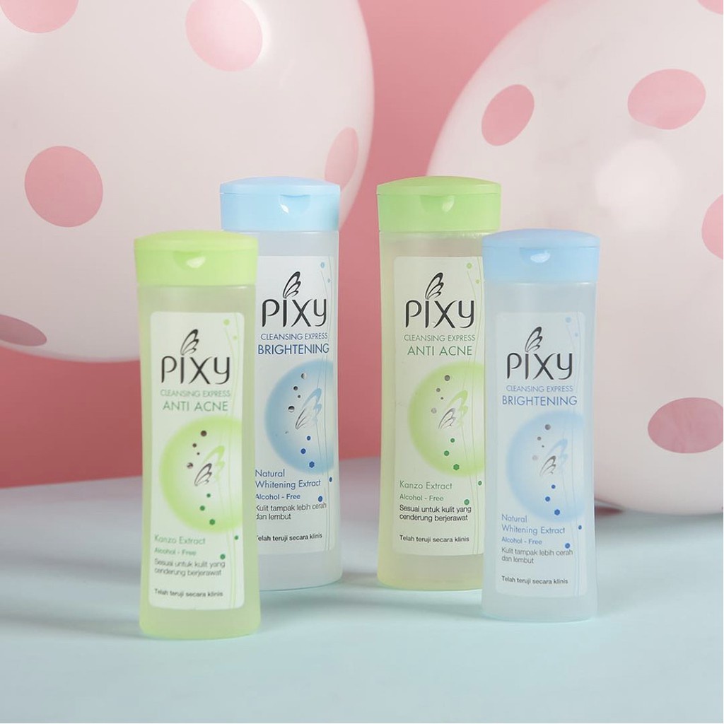 Jual Pixy Cleansing Express Brightening / Anti Acne / Milk Cleanser / Toner 100ml / 150ml ...