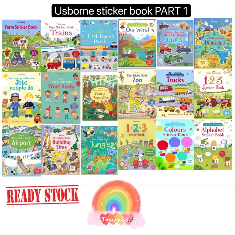 Jual usborne sticker book - part 1 - buku usborne sticker - usborne ...