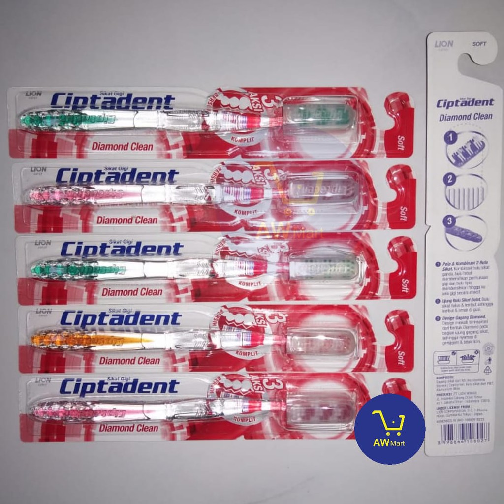 Jual Sikat Gigi Ciptadent Diamond / Crystal Clean Soft (DARI PABRIK ...