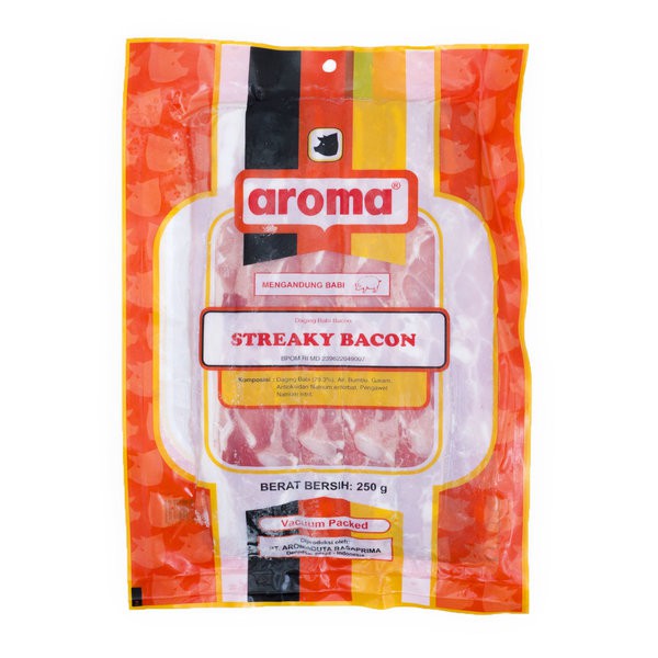 Jual PORK STREAKY BACON AROMA BALI (250gram) | Shopee Indonesia