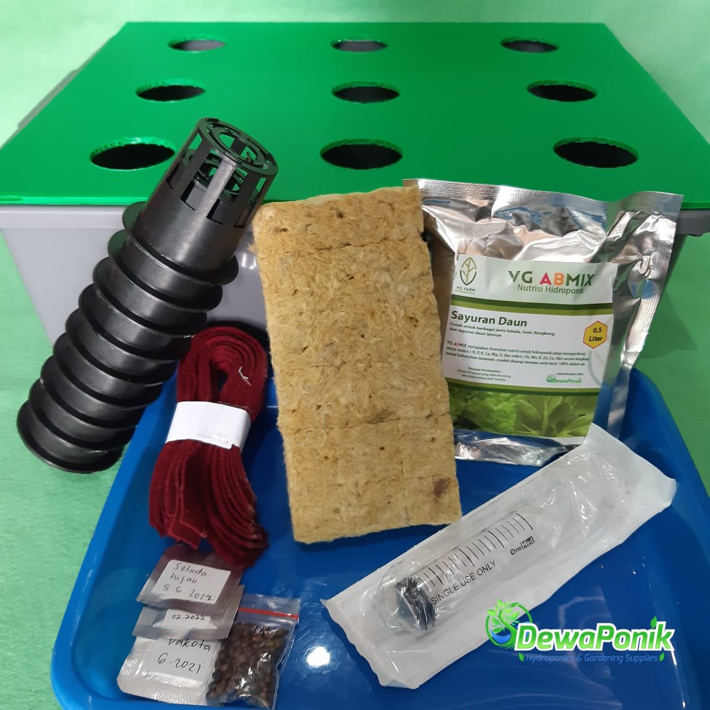 Jual PAKET HIDROPONIK 9 LUBANG 1 BAK | SET HIDROPONIK | HIDROPONIK ...