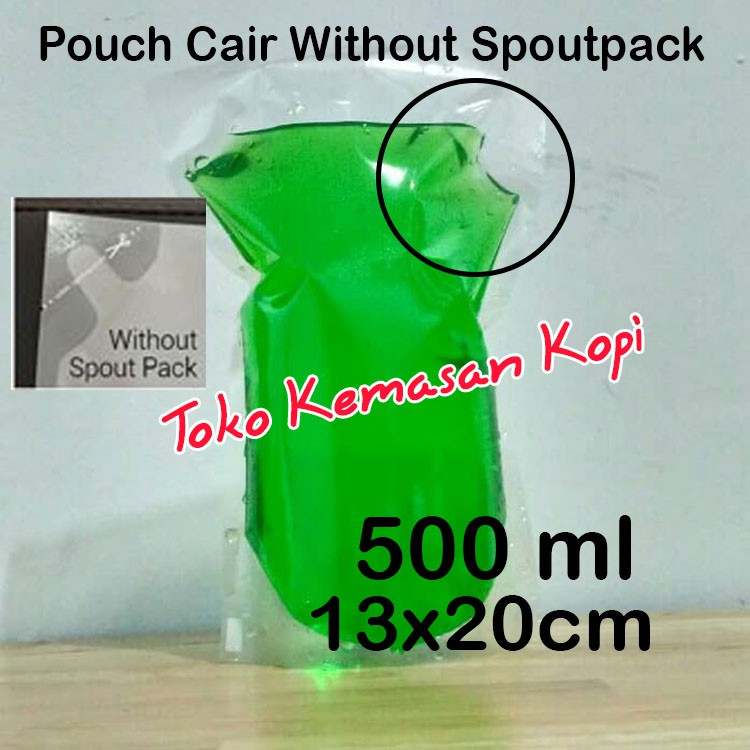 Jual Kemasan Standing Pouch Cair/Cairan Transparan 500ml/sabun cair ...