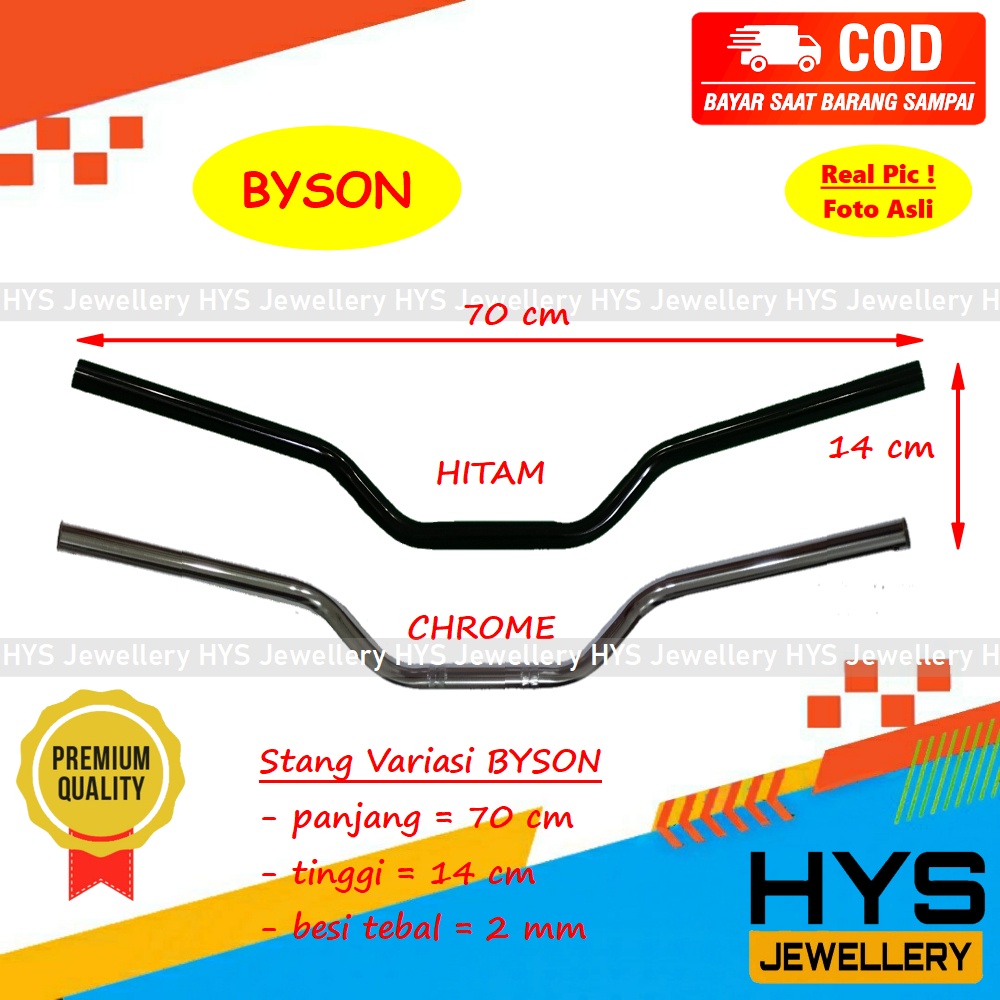 Jual [COD] Stang Stir BYSON – Universal Semua Motor – Stir Motor ...