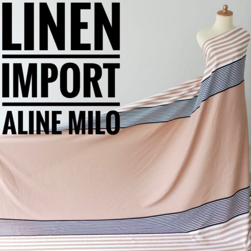 Jual LAST STOCK Kain Meteran Linen Import Aline Milo (0.5M) | Shopee ...