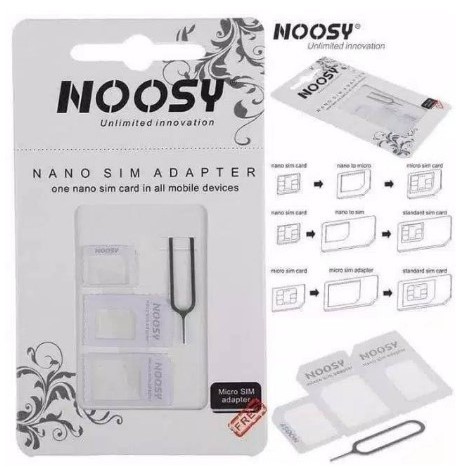 Jual ADAPTER NOOSY NANO SIM CARD SIM TRAY Adapter 3 In 1 Original ...