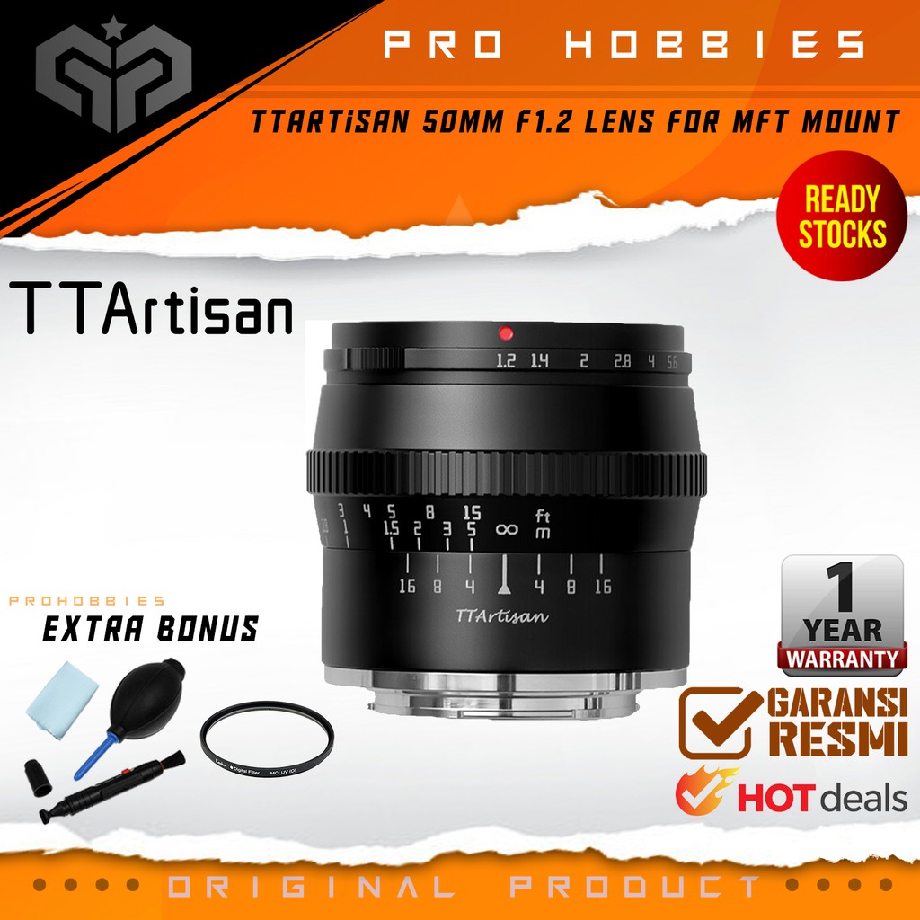 Jual TTArtisan 50mm f1.2 Lens for Fuji FX Canon M Sony E MFT NOT ...