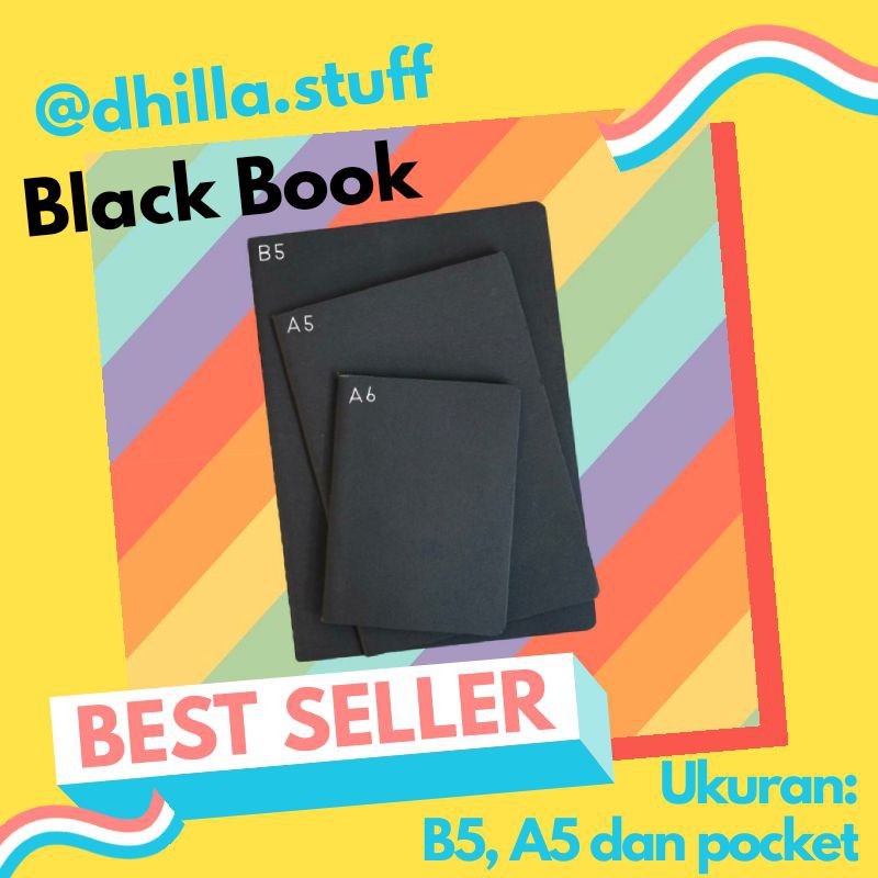 Jual Black Paper Plain Notebook | buku unik buku hitam | Shopee Indonesia