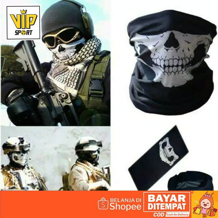 Jual Masker BUFF RAHANG TENGKORAK Masker Pengendara Motor masker motor ...