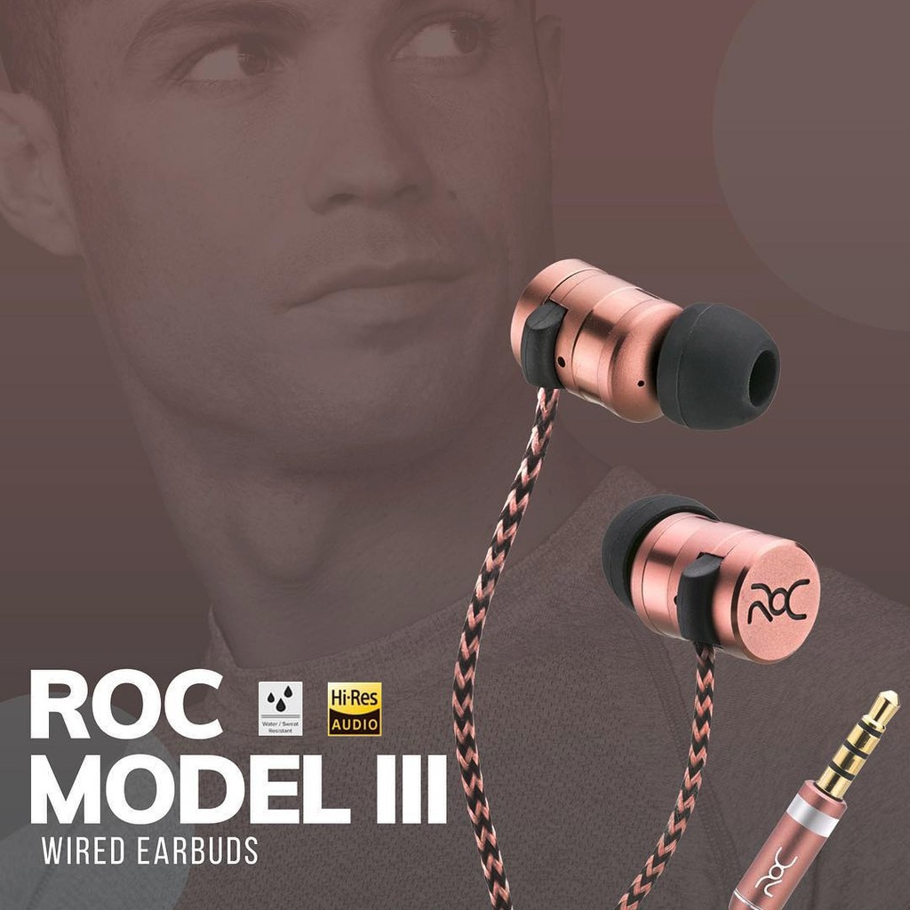 Jual ROC by Cristiano Ronaldo Model III - Wired Earbuds/Earphone ...
