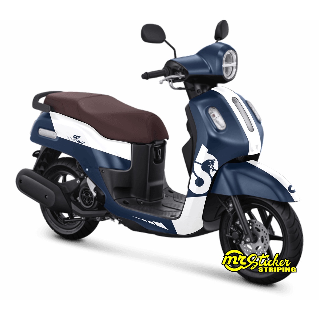 Jual Decal yamaha FAZZIO custom sticker Fullbody free design alphatauri ...