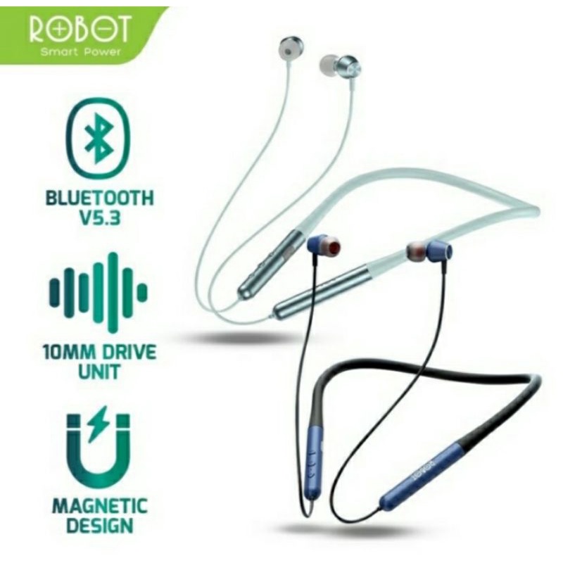 Jual Headset Bluetooth Neckband Robot Spirit N20/ N30 Original | Shopee ...