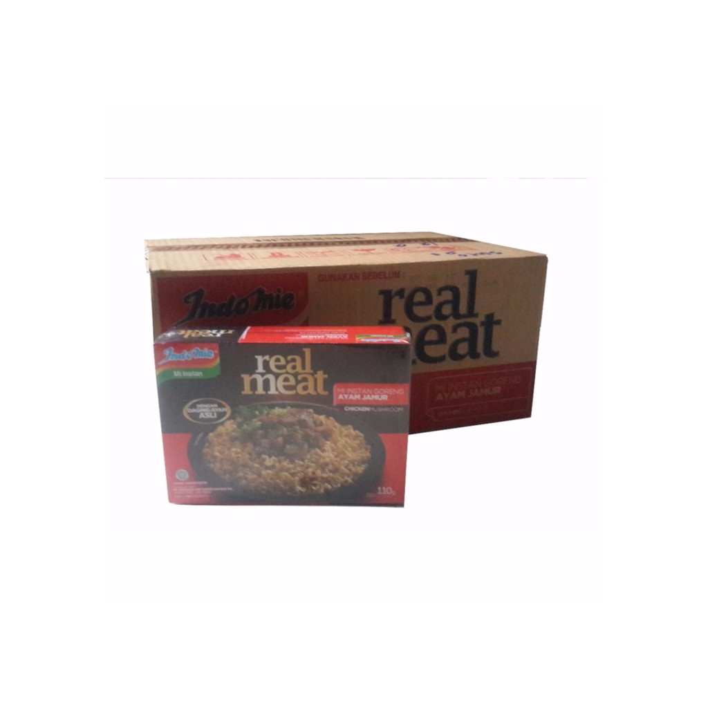 Jual 1 Dus Indomie Real Meat Ayam Jamur 12pcs x 110gr | Shopee Indonesia