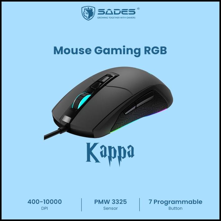 Jual Mouse Gaming Rgb Sades Kappa Pmw 3325 | Shopee Indonesia