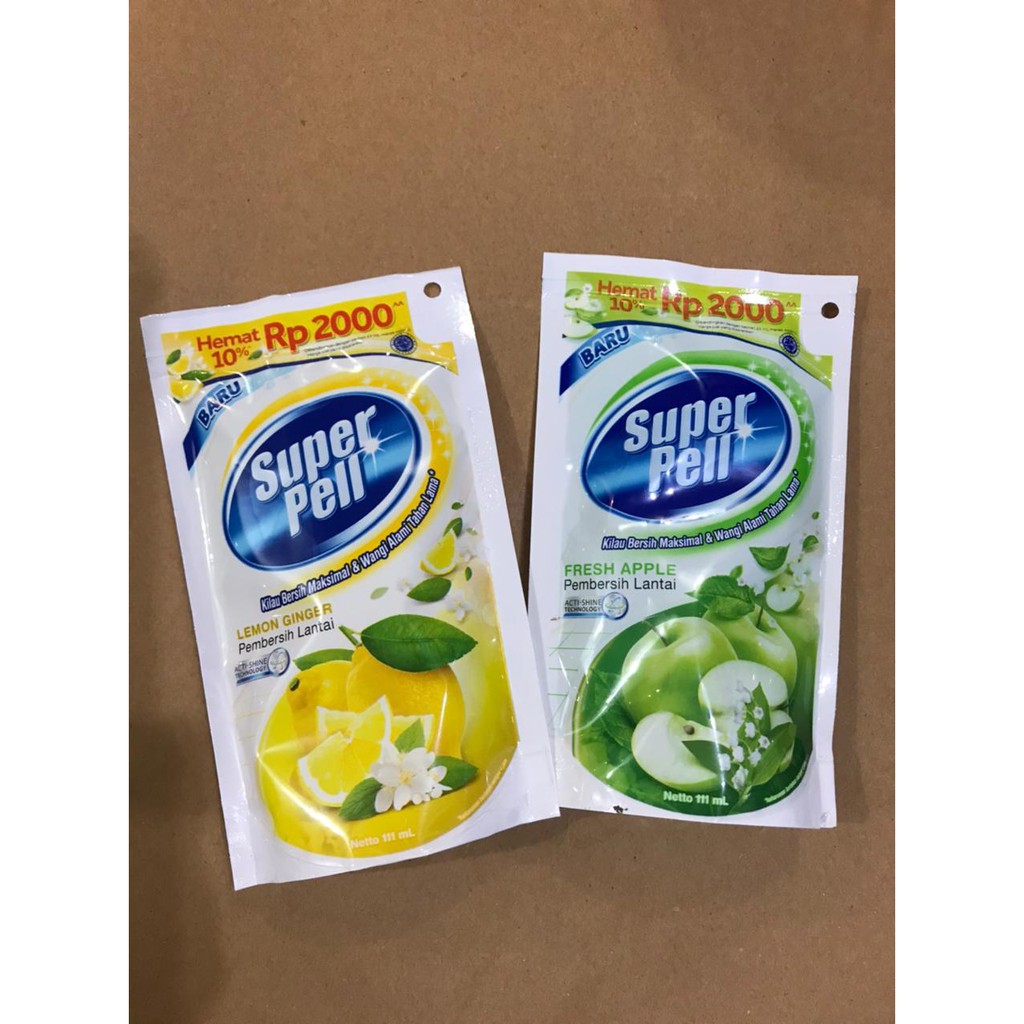 Jual Super Pell 2000 pouch 100 ml Pembersih Lantai | Shopee Indonesia