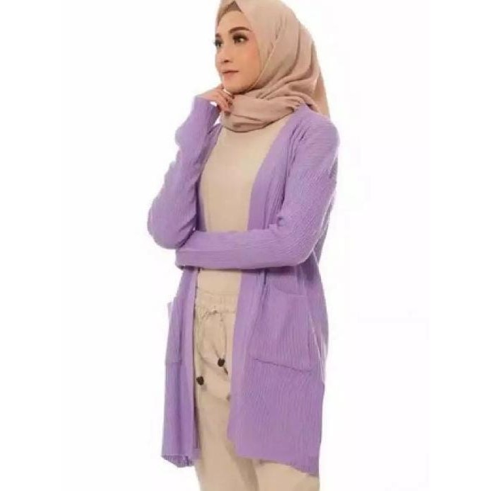 Jual Long cardigan belle Oversize Line Premium | Cardy Saku | Sweater Rajut | Shopee Indonesia