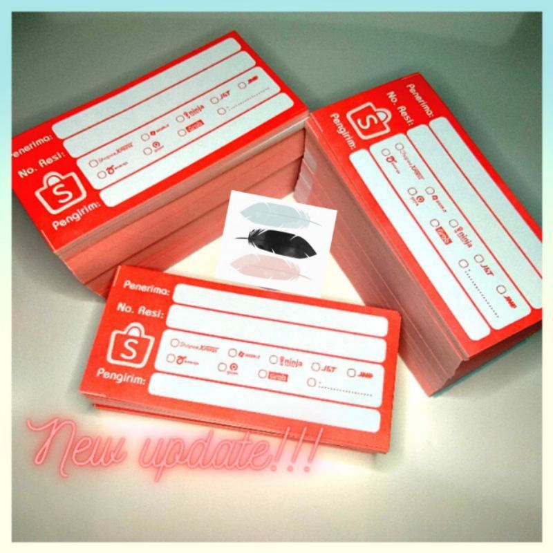 Jual label resi shopee hvs/kertas hvs | Shopee Indonesia