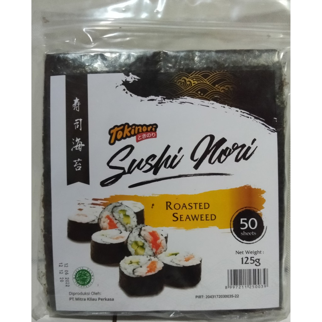 Jual Tokinori Gimbab Sushi Nori Roasted Seaweed 50 125gr | Shopee Indonesia