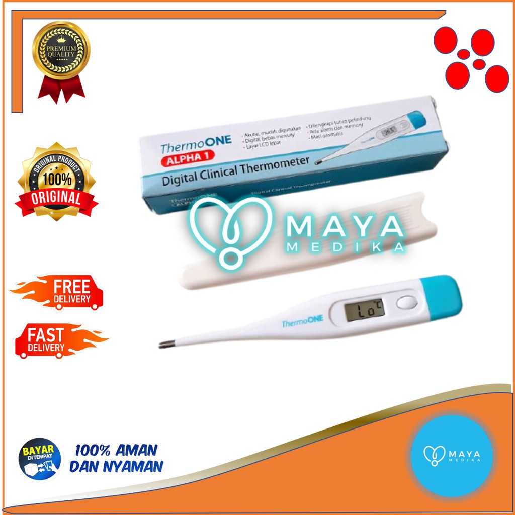 Jual Termometer Digital / Onemed / Alpha 1 | Shopee Indonesia
