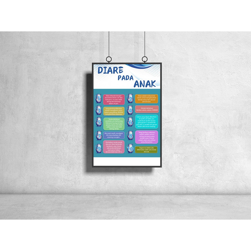 Jual Poster kesehatan Diare Pada Anak harga untuk 1 poster | Shopee ...