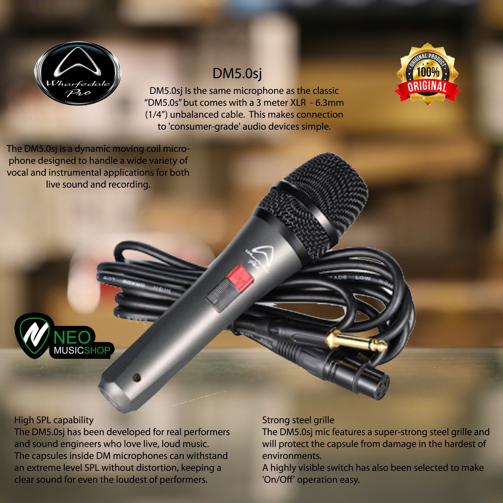 Jual Wharfedale DM5.0SJ Supercardioid Dynamic Microphone Original ...