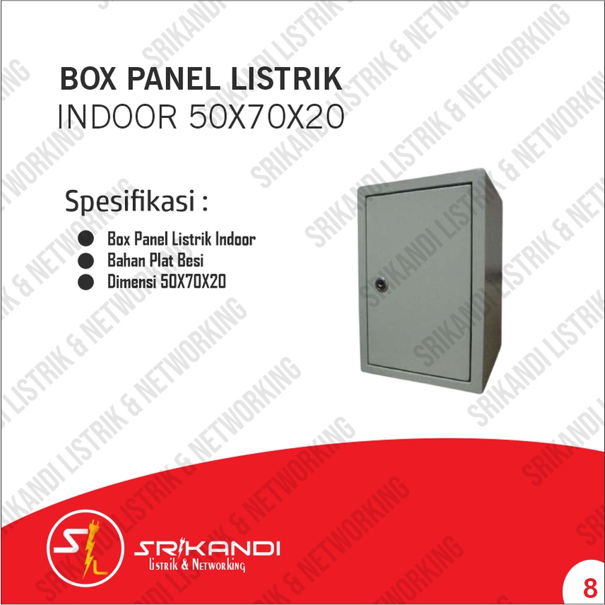 Jual BOX PANEL LISTRIK KOTAK (INDOOR) 50X70X20 | Shopee Indonesia