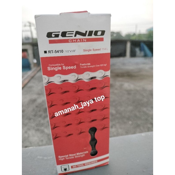 Jual rantai sepeda Genio Single speed 114 L | Shopee Indonesia
