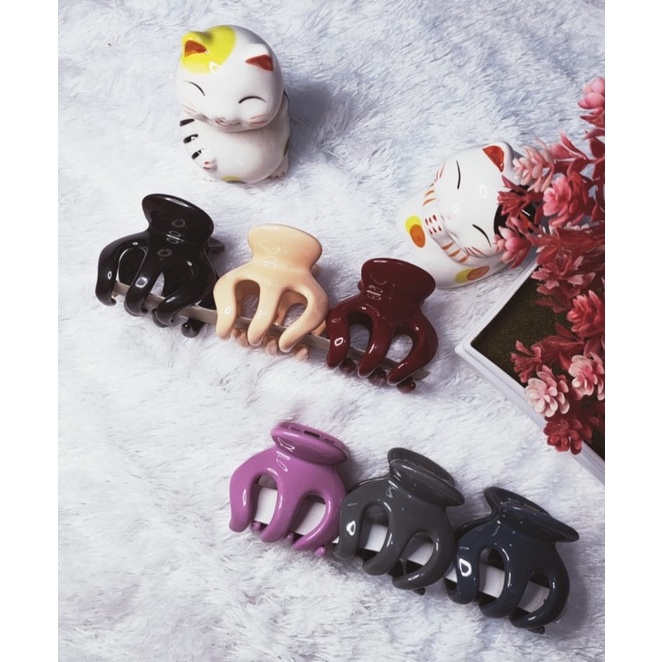 Jual jepitan rambut Gigi 3 polos / bkk jedai 5cm | Shopee Indonesia