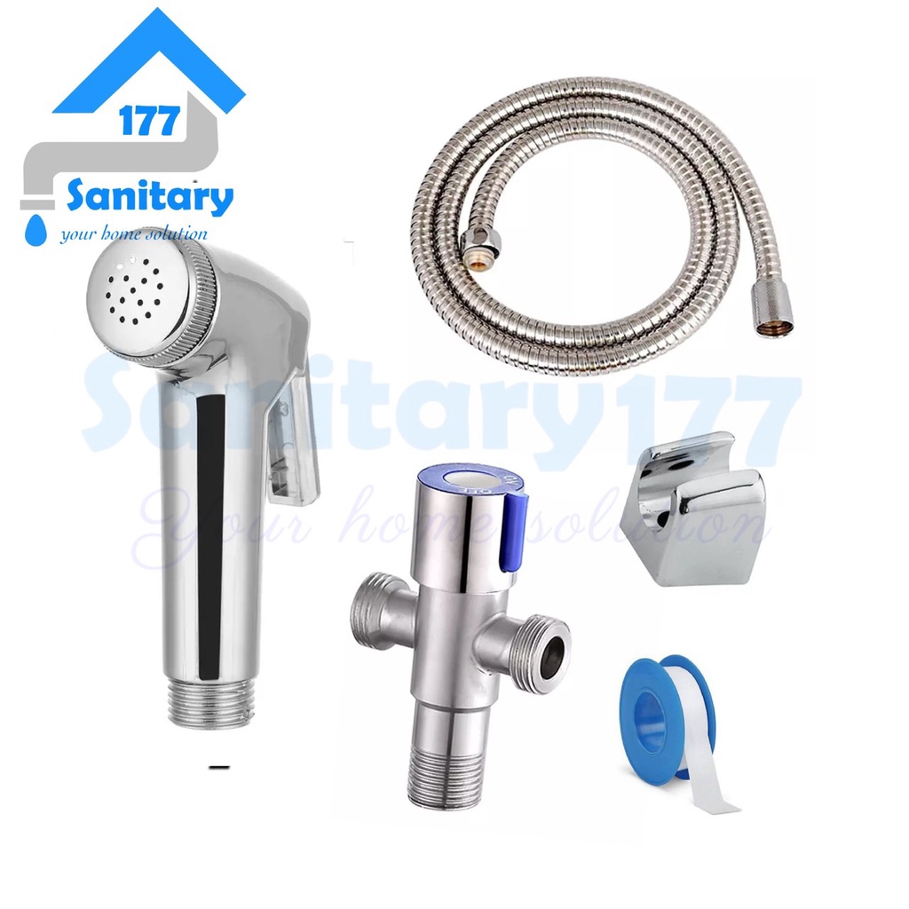 Jual Termurah Paket bundling shower Bidet CROM & Stop kran klosed ...