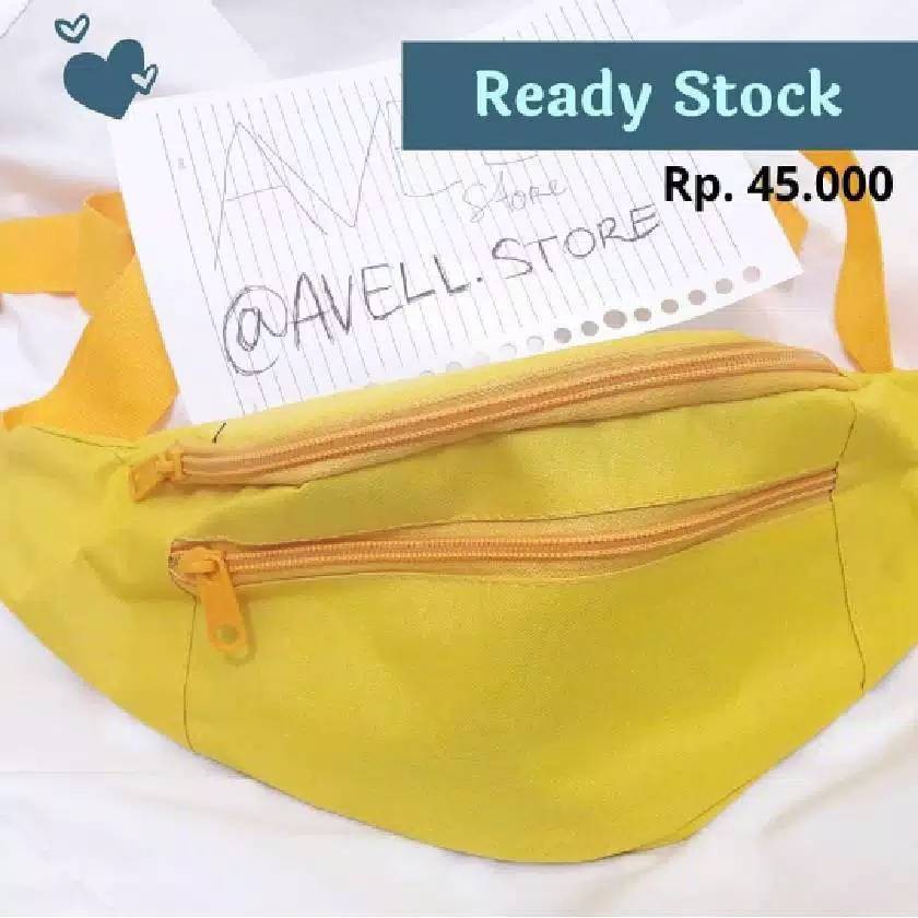 Jual Colorful Waist Bag (Yellow) | Shopee Indonesia