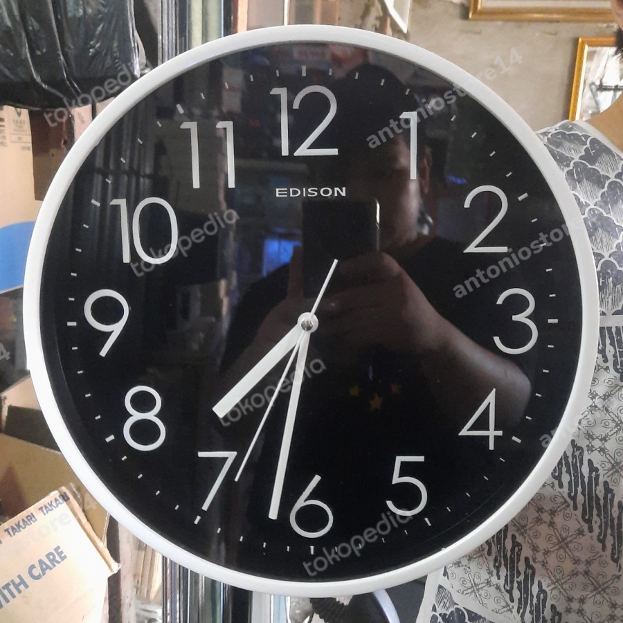 Jual Jam Dinding Edison EDW 290 - T5 Timbul Diameter 290mm 290cm ...