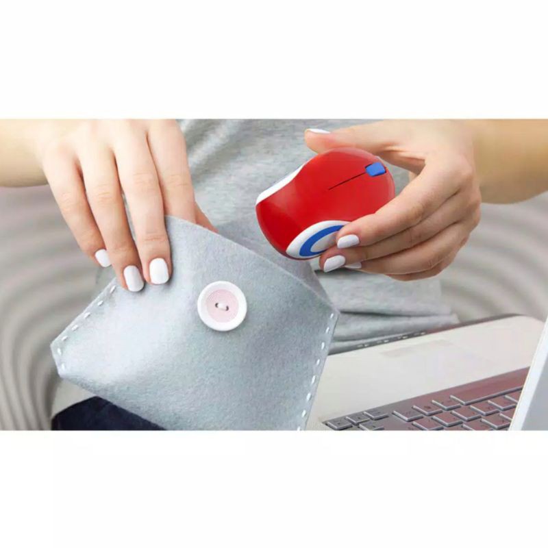 Jual Mouse USB Wireless Nano - Merah | Shopee Indonesia
